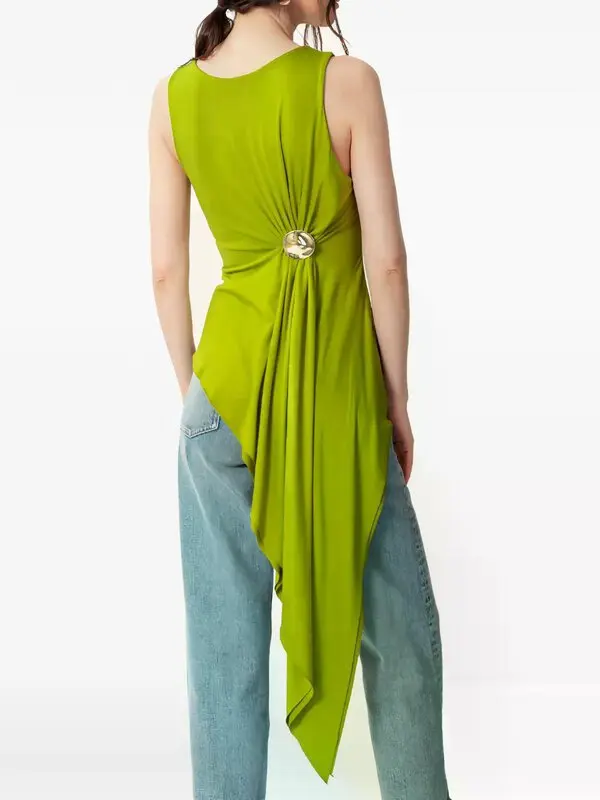 CONCEPTO Elio Draped Hardware Detail Top