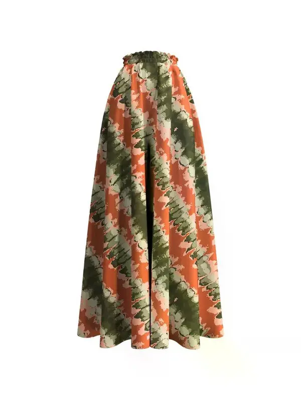 DIARRABLU Abstract Print High-waisted Trousers