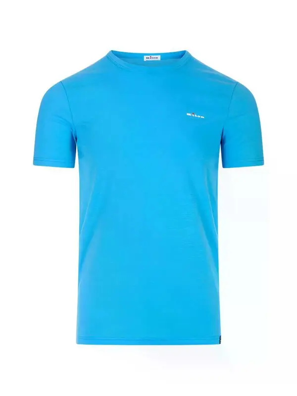 Kiton Logo-embroidered T-shirt