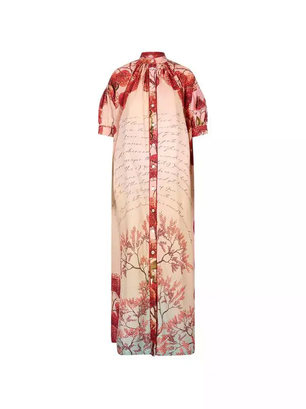 F.R.S FOR RESTLESS SLEEPERS Floral Broderie-anglaise Maxi Dress - Neutrals