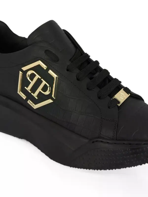 Philipp Plein Croc Godzilla Runner Sneakers