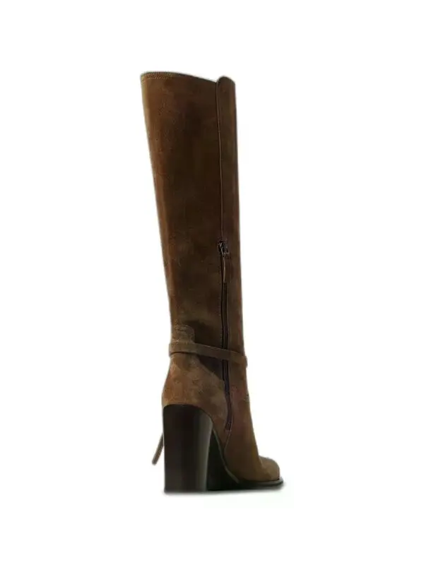 Brunello Cucinelli Suede Buckle Detail Boots