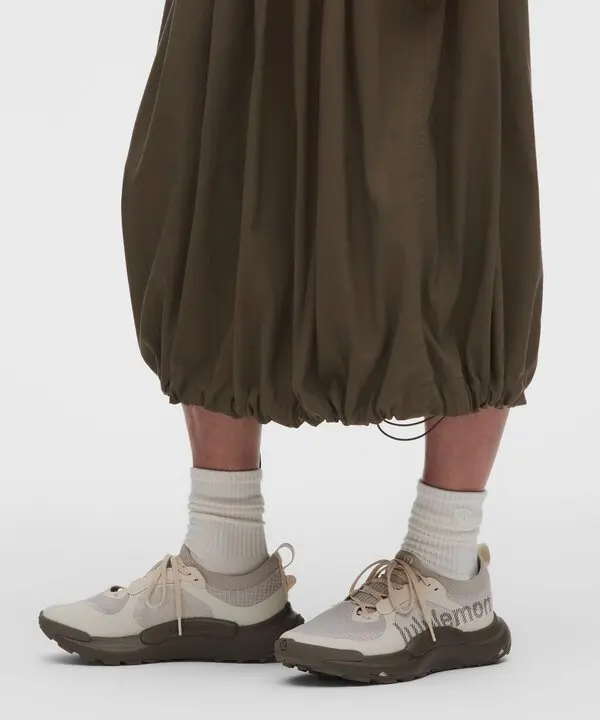 Lululemon Lululinen Adjustable-hem Maxi Skirt - Olive Brown