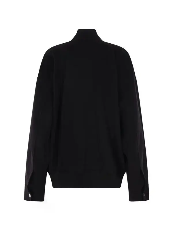 Sportmax Felted Texture Zip-up Bomber Jacket