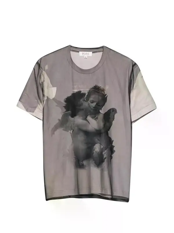 MASU Angel Print T-shirt - Grey