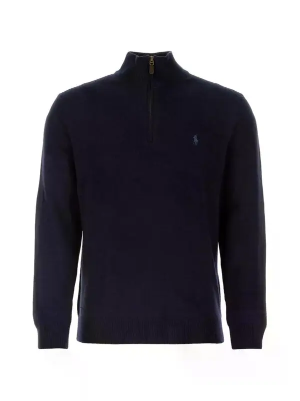 Polo Ralph Lauren Quarter-zip Wool Sweater - Blue