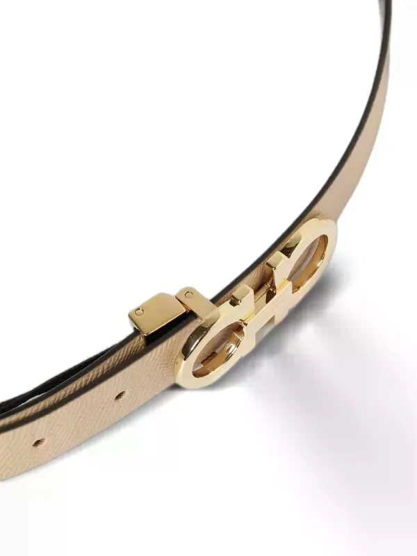 FERRAGAMO Gancini Reversible Belt - Black