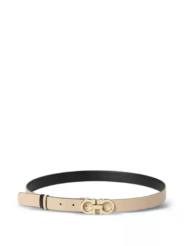 FERRAGAMO Gancini Reversible Belt - Black