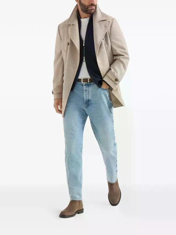 Brunello Cucinelli Cashmere High-neck Zipper Cardigan