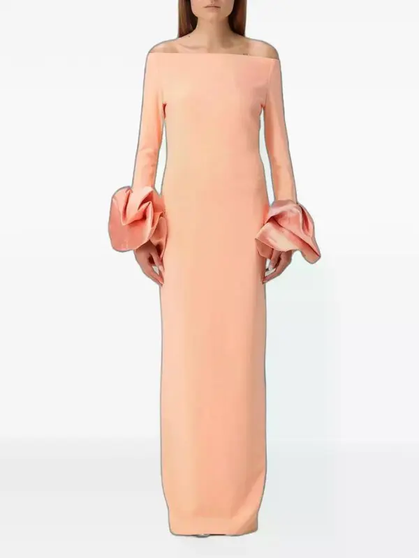 Solace London Off-the-shoulder Long-sleeved Dress