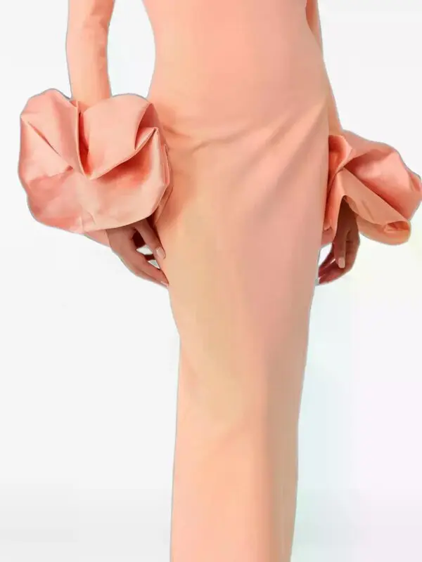 Solace London Off-the-shoulder Long-sleeved Dress