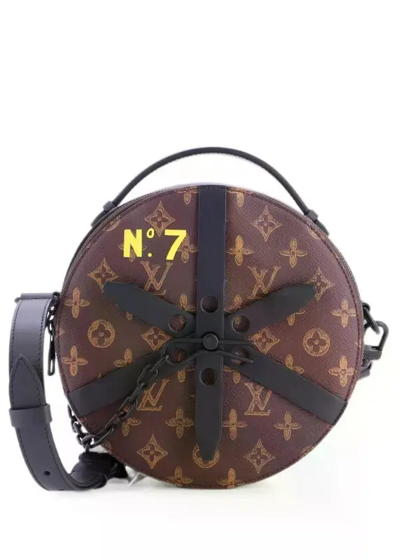 LOUIS VUITTON Vintage Monogram Canvas Wheel Box Bag No. 7 Trunk L'oeil - Brown