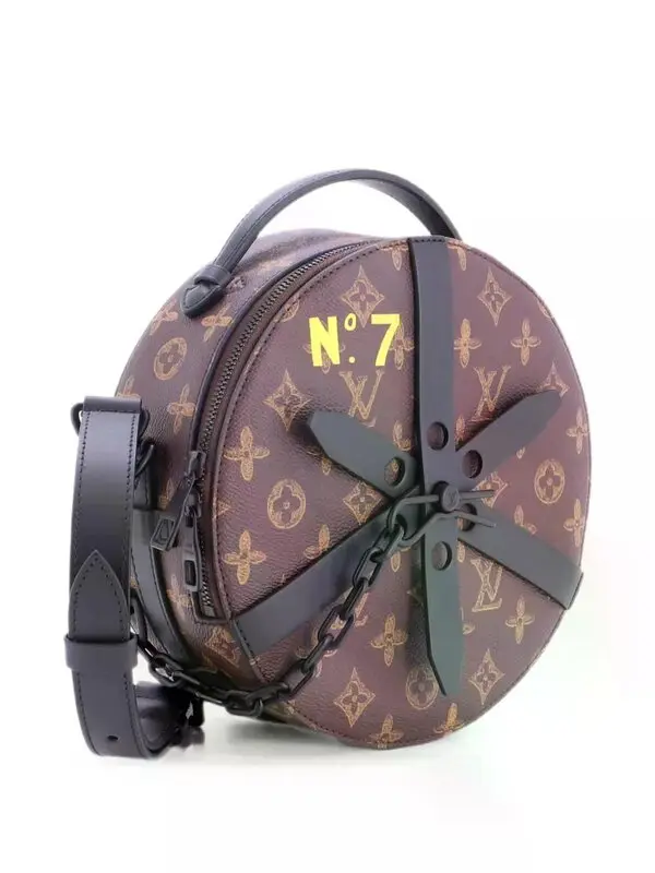 LOUIS VUITTON Vintage Monogram Canvas Wheel Box Bag No. 7 Trunk L'oeil