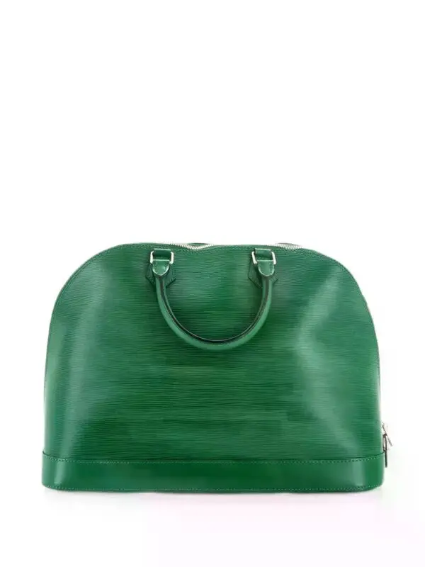 LOUIS VUITTON Alma Gm Satchel Epi Leather Handbag - Green