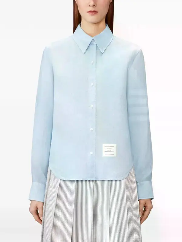 Thom Browne 4-bar Linen Shirt