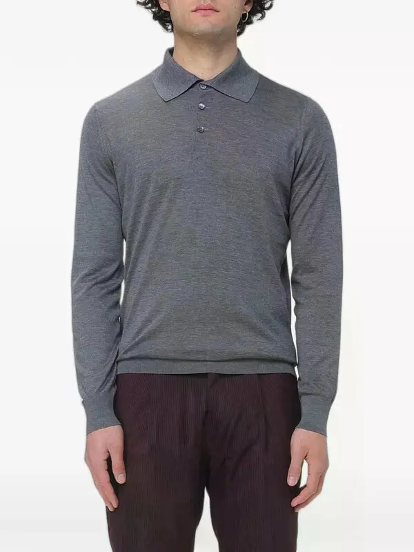 Brunello Cucinelli Long-sleeved Polo Shirt