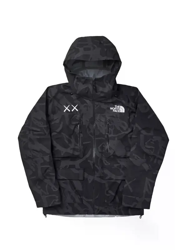 KAWS X Tnf Graphic-print Freeride Jacket - Black