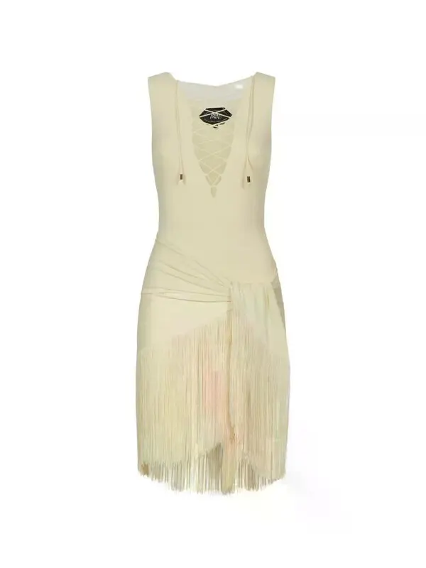 TALLER MARMO Sahara Lace-up Swimsuit And Pareo Set - Neutrals