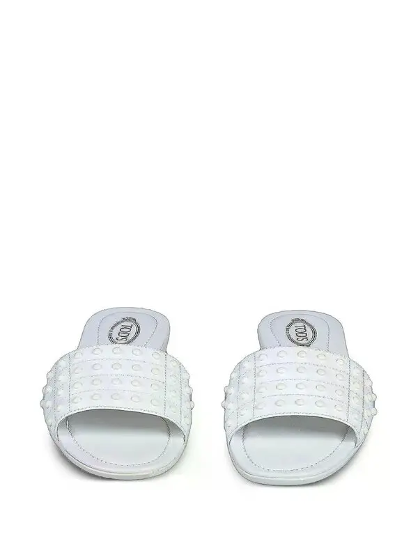 TOD'S Gomma Studded Leather Sandals