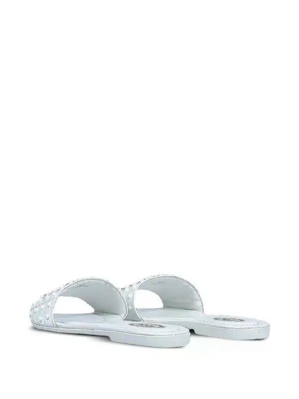 TOD'S Gomma Studded Leather Sandals