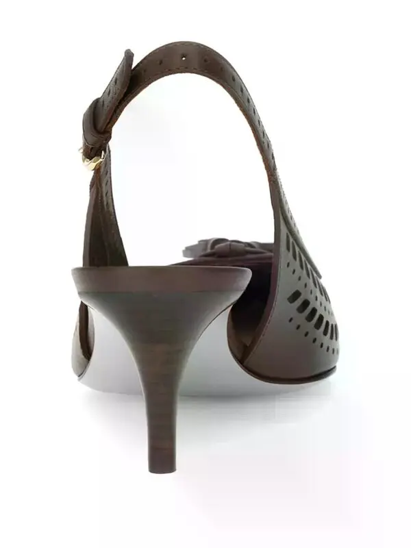 GIANVITO ROSSI Laser-cut Slingback Pumps
