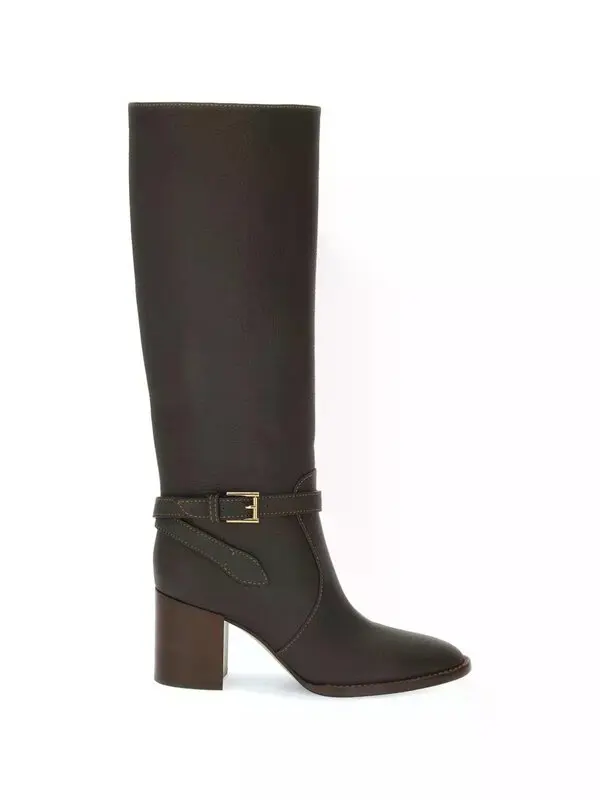 GIANVITO ROSSI Buckle-strap Knee-length Boots - Brown