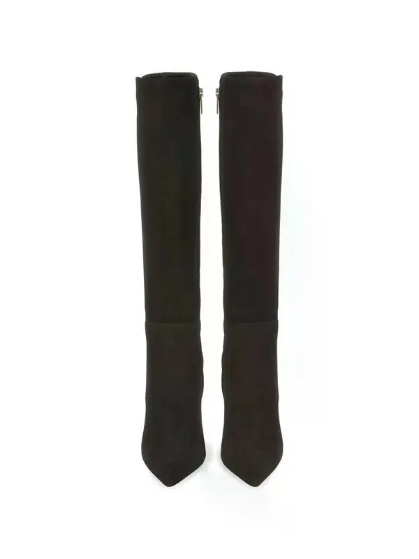 GIANVITO ROSSI Levy Suede Knee-length Stiletto Boots - Brown