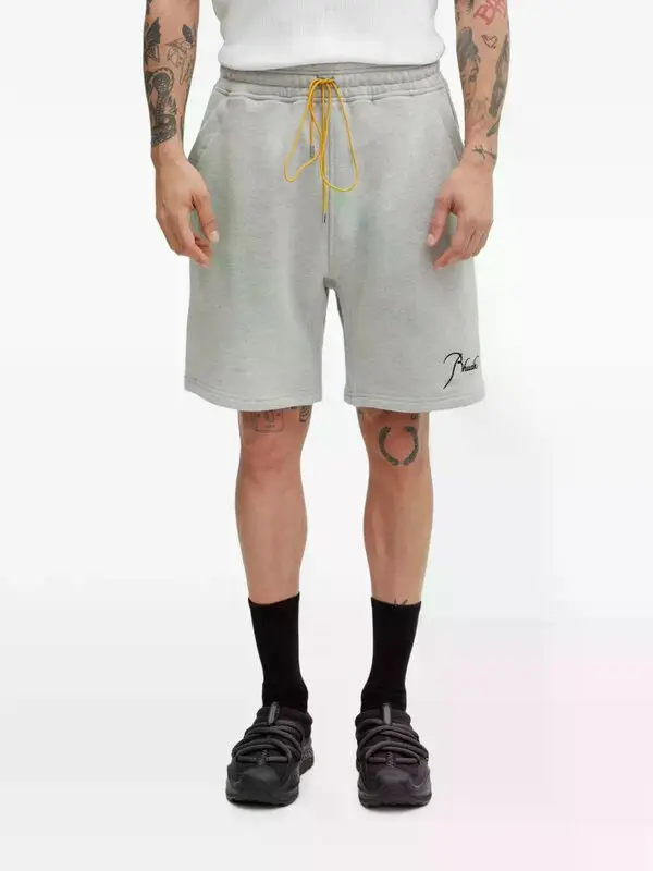 Rhude Logo-embroidered Drawstring Shorts