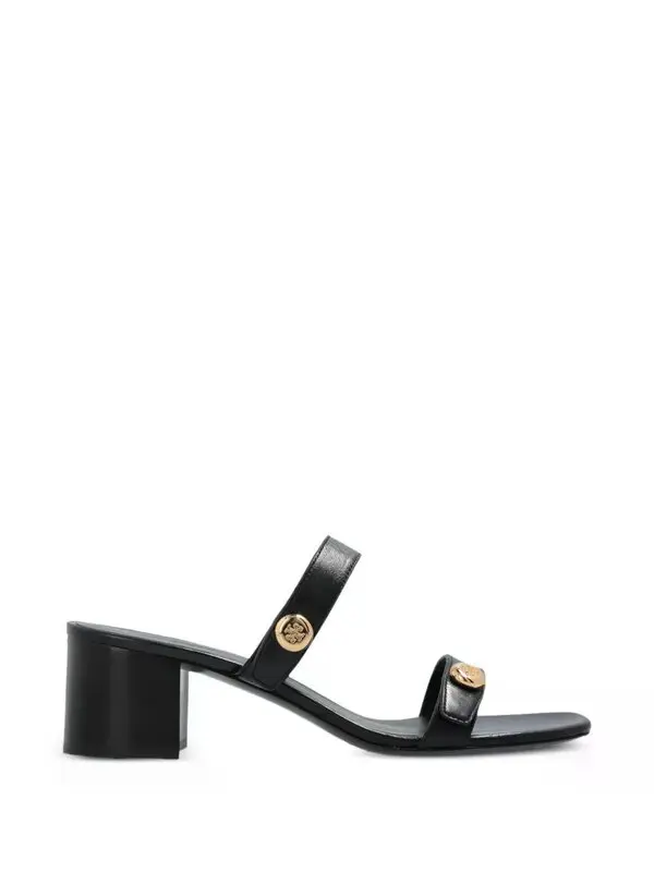 Tory Burch Romy City Logo-button Sandals - Black