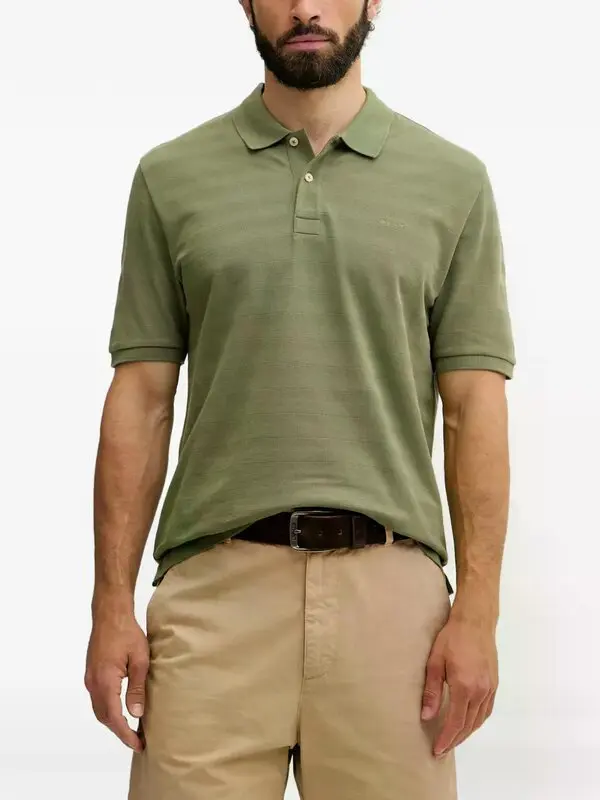 Gant Striped Short-sleeve Polo Shirt