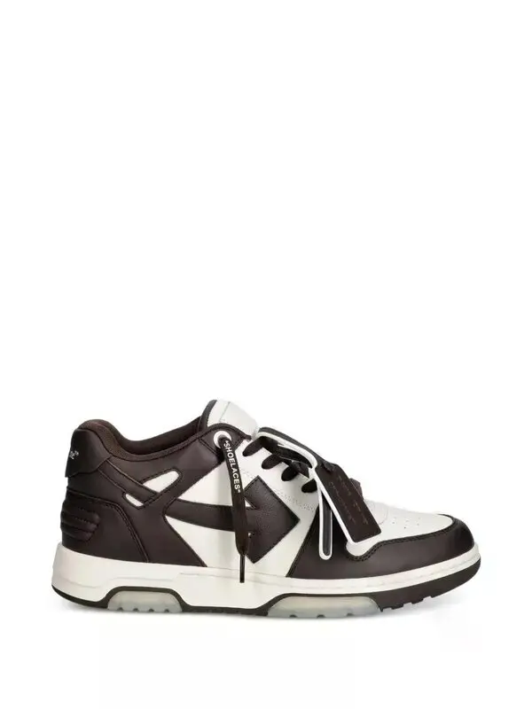 Off-White Out Of Office Panelled Leather Sneakers - Brown