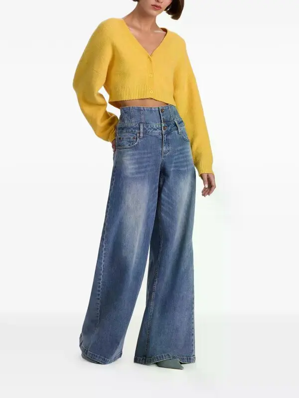Alice + Olivia Maureen Cropped Cardigan