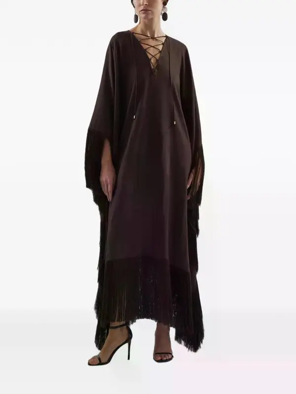 TALLER MARMO Fringed Kaftan Dress
