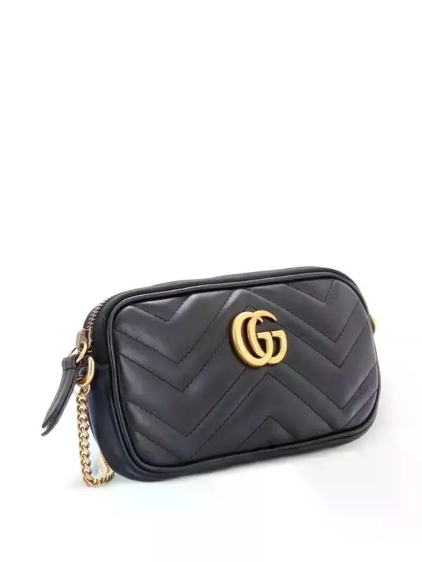 Gucci Gg Marmont Matelassé Leather Mini Crossbody Bag