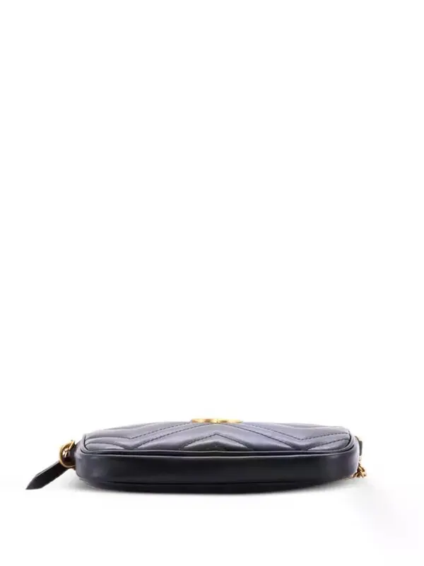 Gucci Gg Marmont Matelassé Leather Mini Crossbody Bag