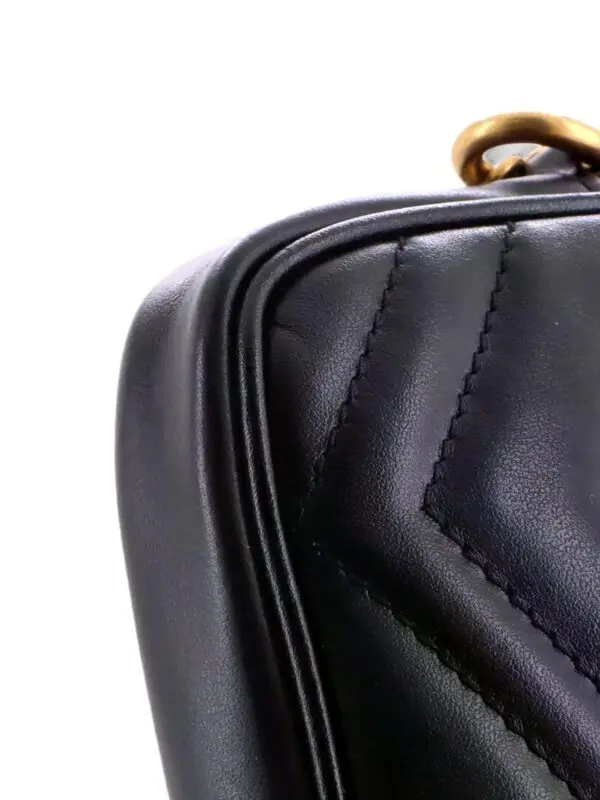 Gucci Gg Marmont Matelassé Leather Mini Crossbody Bag