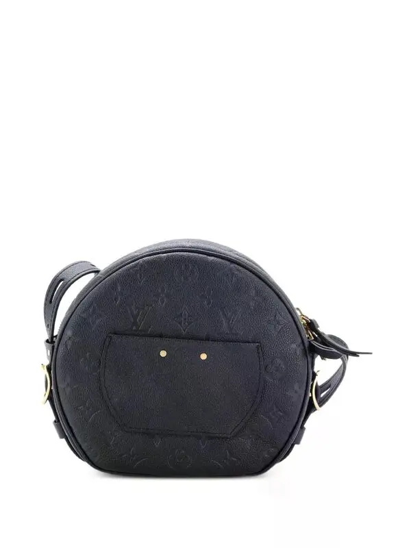 LOUIS VUITTON Monogram Empreinte Leather Boîte Chapeau Souple Mm Bag - Black