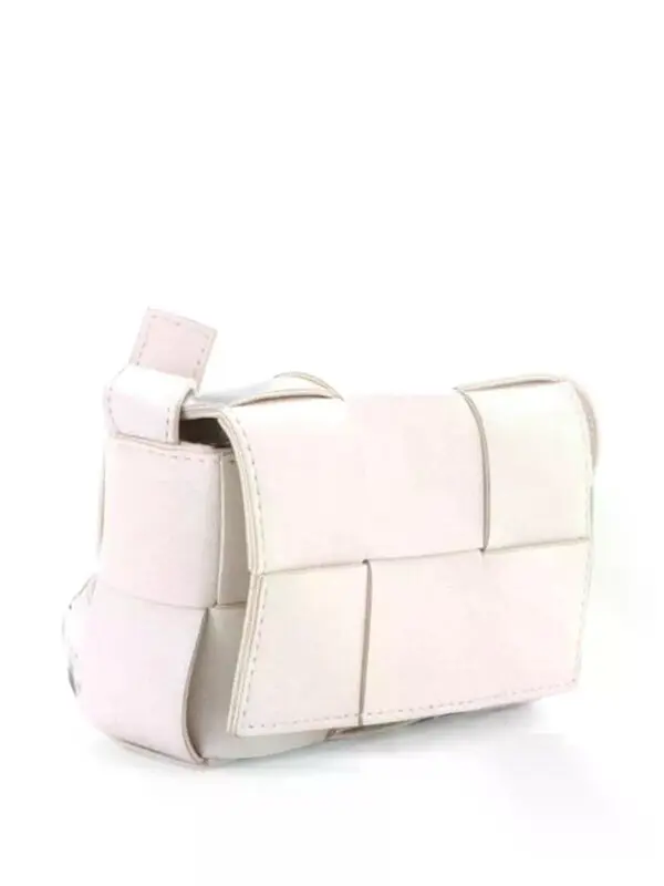 Bottega Veneta Cassette Maxi Candy Crossbody Bag - White