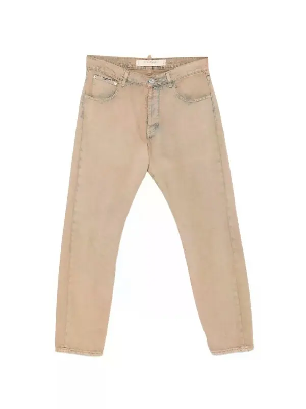 YES LONDON Faded Straight-leg Jeans