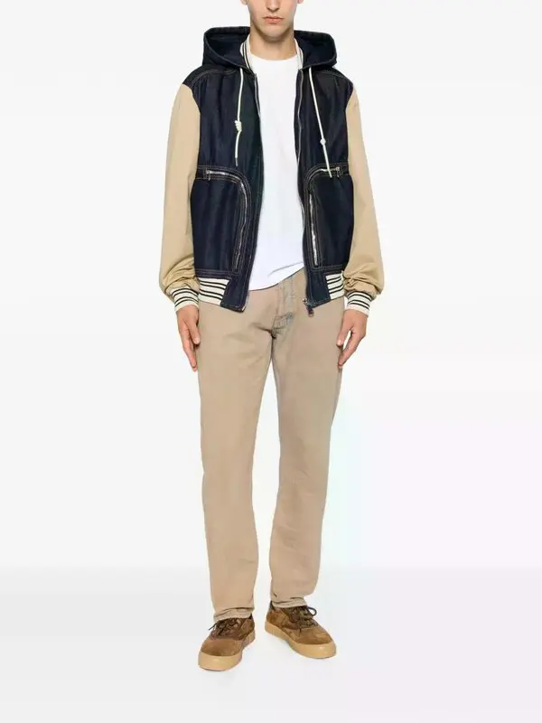 YES LONDON Faded Straight-leg Jeans