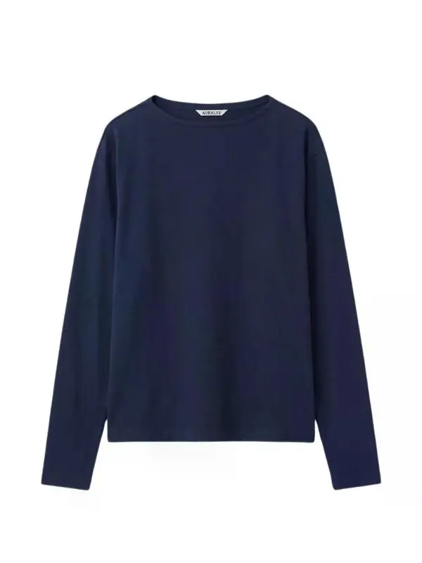 Auralee Long-sleeve Crew-neck Sweater - Blue