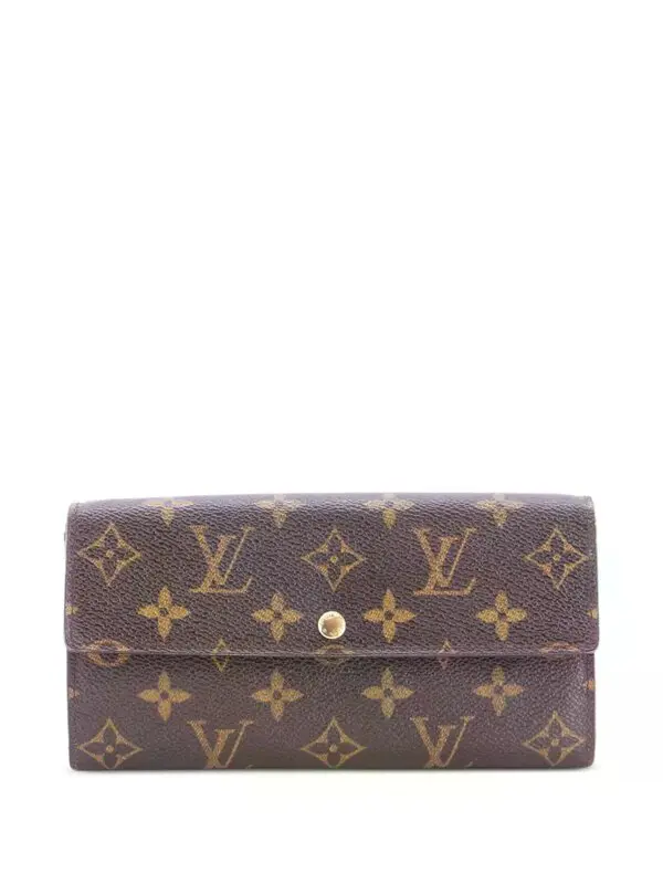 LOUIS VUITTON Sarah Wallet Monogram Canvas Small Wallets - Brown