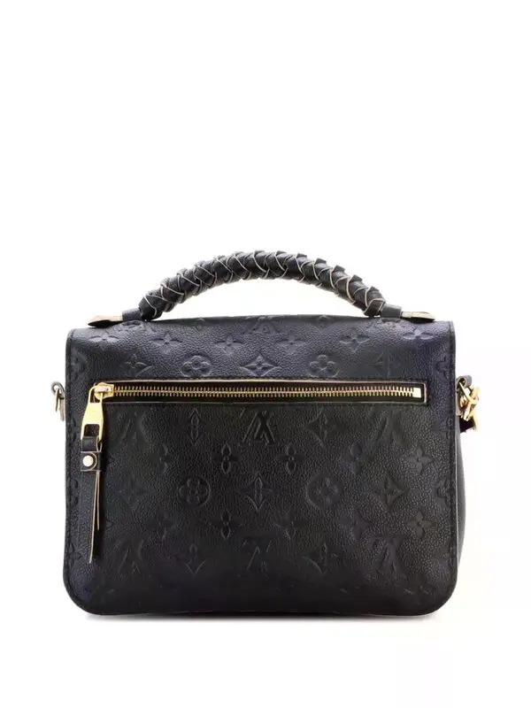 LOUIS VUITTON Monogram Empreinte Pochette Metis Bag - Black