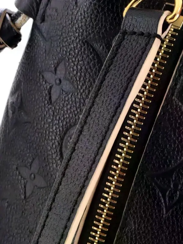 LOUIS VUITTON Monogram Empreinte Pochette Metis Bag - Black