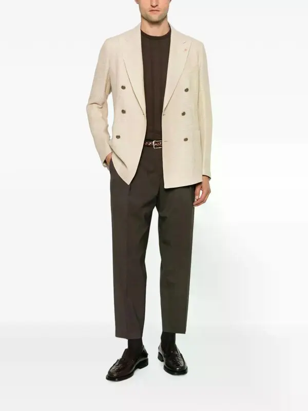 BRIGLIA 1949 Portobellos Pleated Buttoned Trousers
