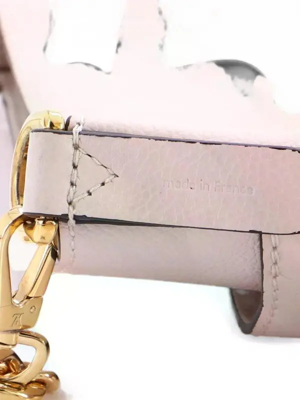LOUIS VUITTON Lock And Walk Leather Bucket Bag