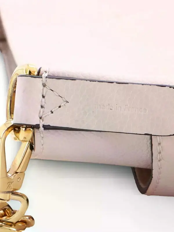 LOUIS VUITTON Lock And Walk Leather Bucket Bag - Neutrals