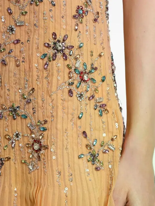 Alice + Olivia Linnea Embellished Ruffled Mini Dress