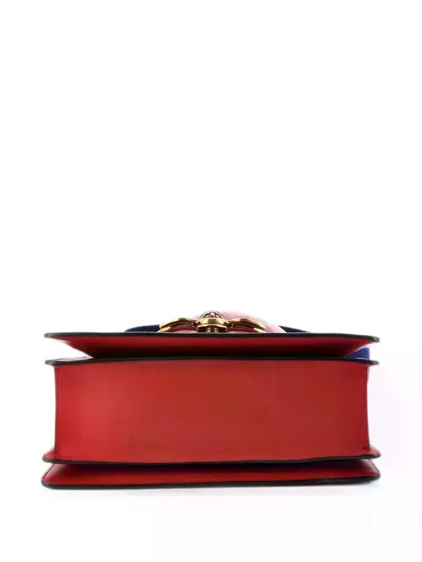 Gucci Queen Margaret Top Handle Bag Colorblock Leather Small Satchel - Multicolour