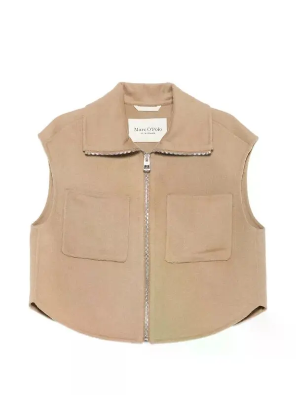 Marc O'polo Sleeveless Gilet With Zip Fastening